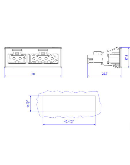 164 6 pole panel mounts