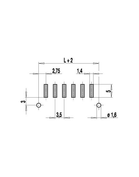 210-A-SMD PCB Connector for SMD Screw connection