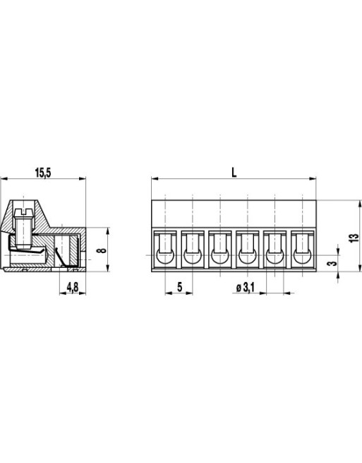 970-FBW (-DS) Plug Connector Screw connection