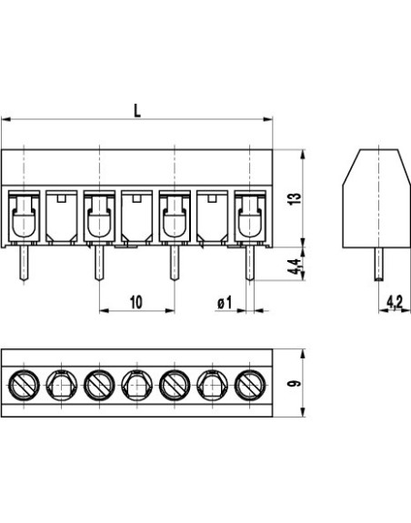 979 (DS) PCB Connector